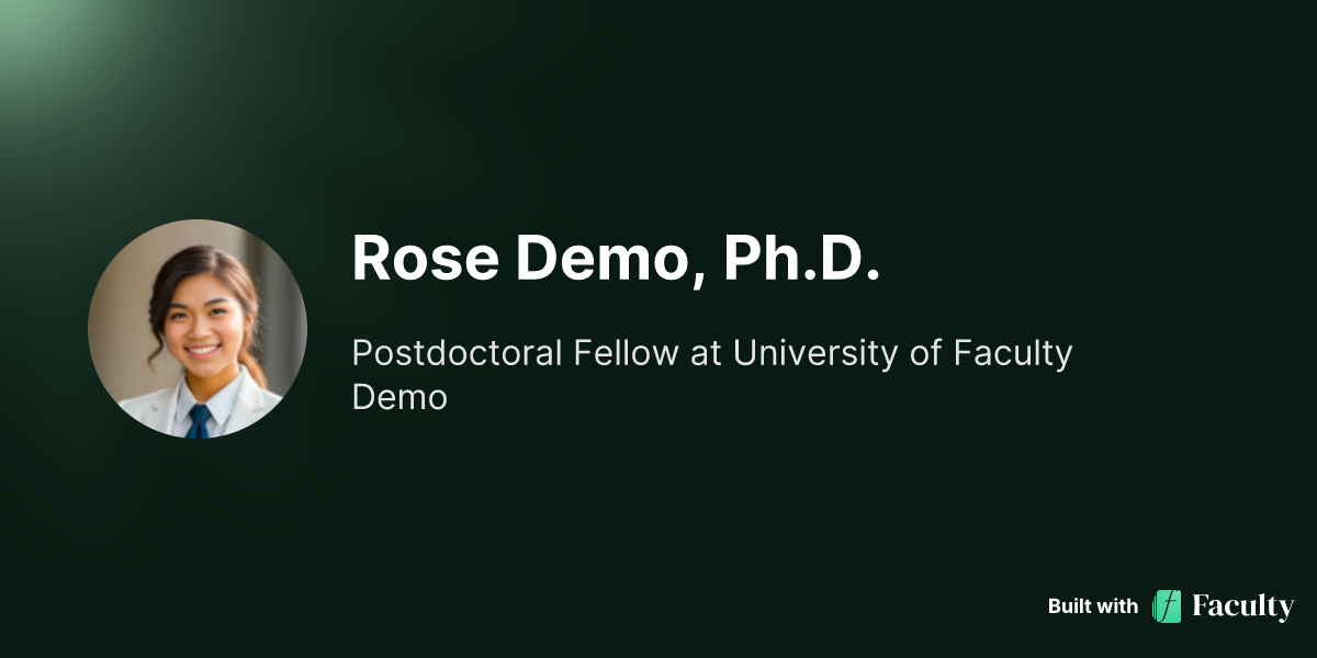 Rose Demo, Ph.D.